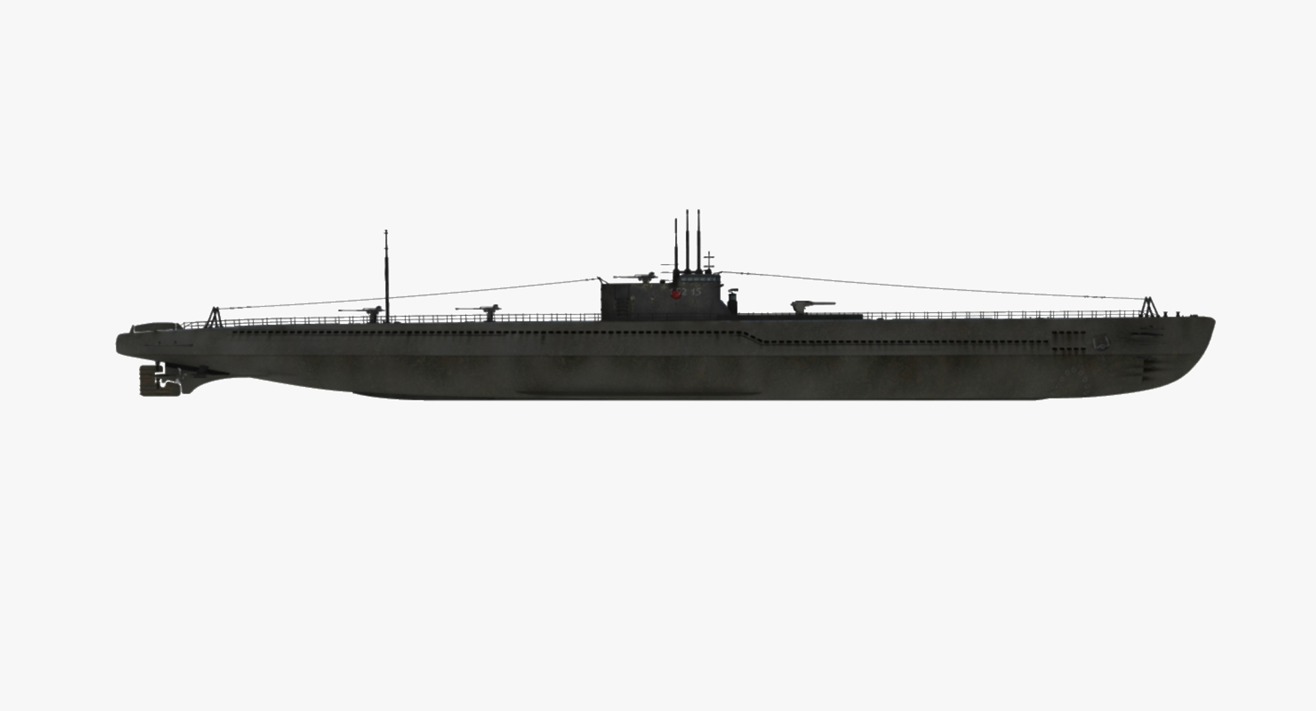 3ds I-52 Japanese Submarine 52