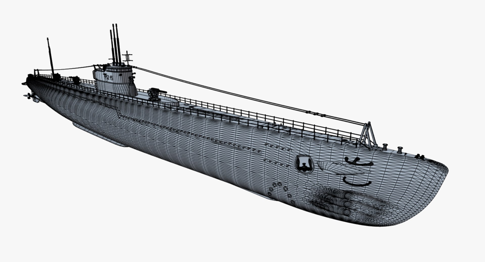 3ds I-52 Japanese Submarine 52