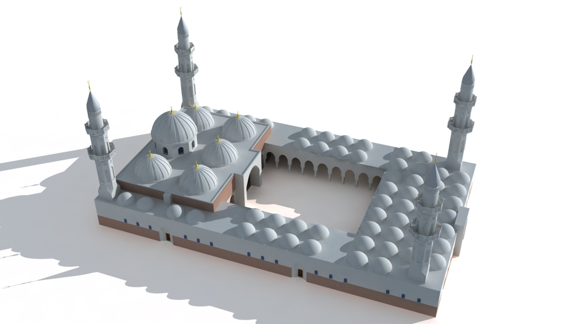 3D Masjid Quba Model - TurboSquid 1478559