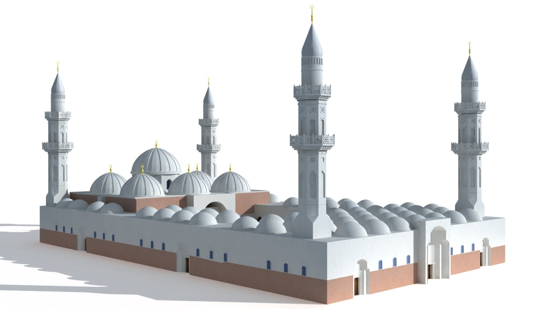 3D Masjid Quba Model - TurboSquid 1478559
