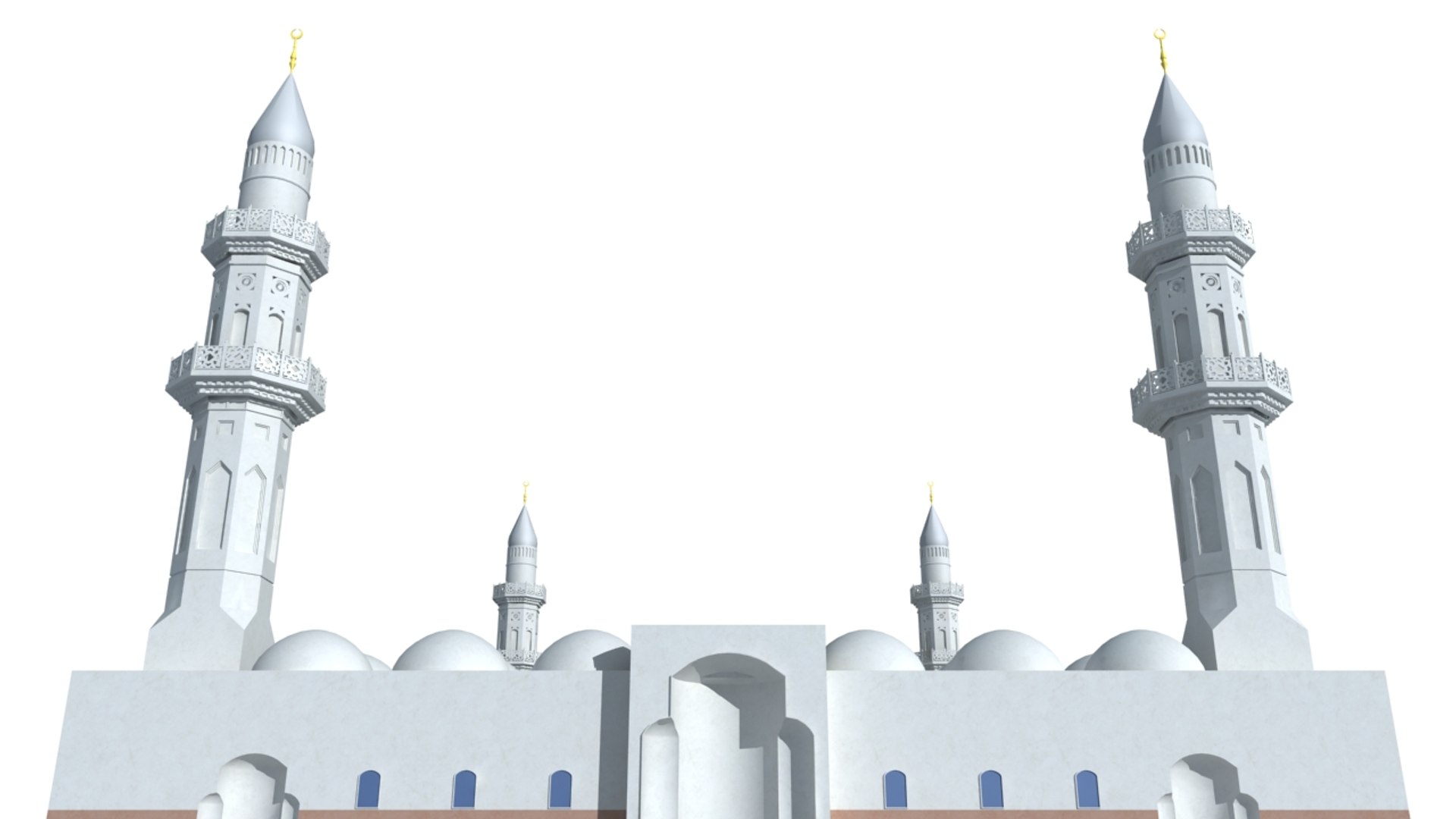 3D Masjid Quba Model - TurboSquid 1478559