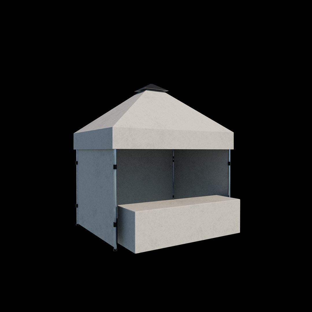 3D Display Tent 3D Model - TurboSquid 2400437