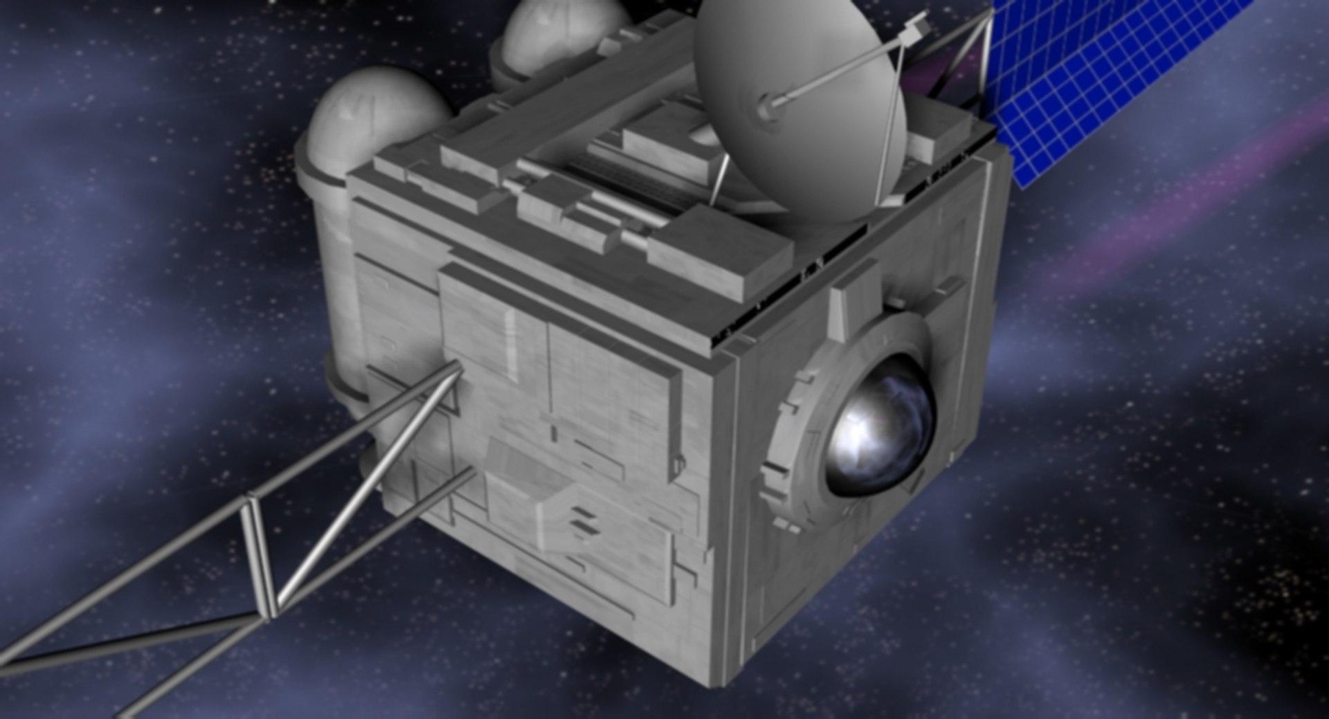 3ds Max Space Satellite
