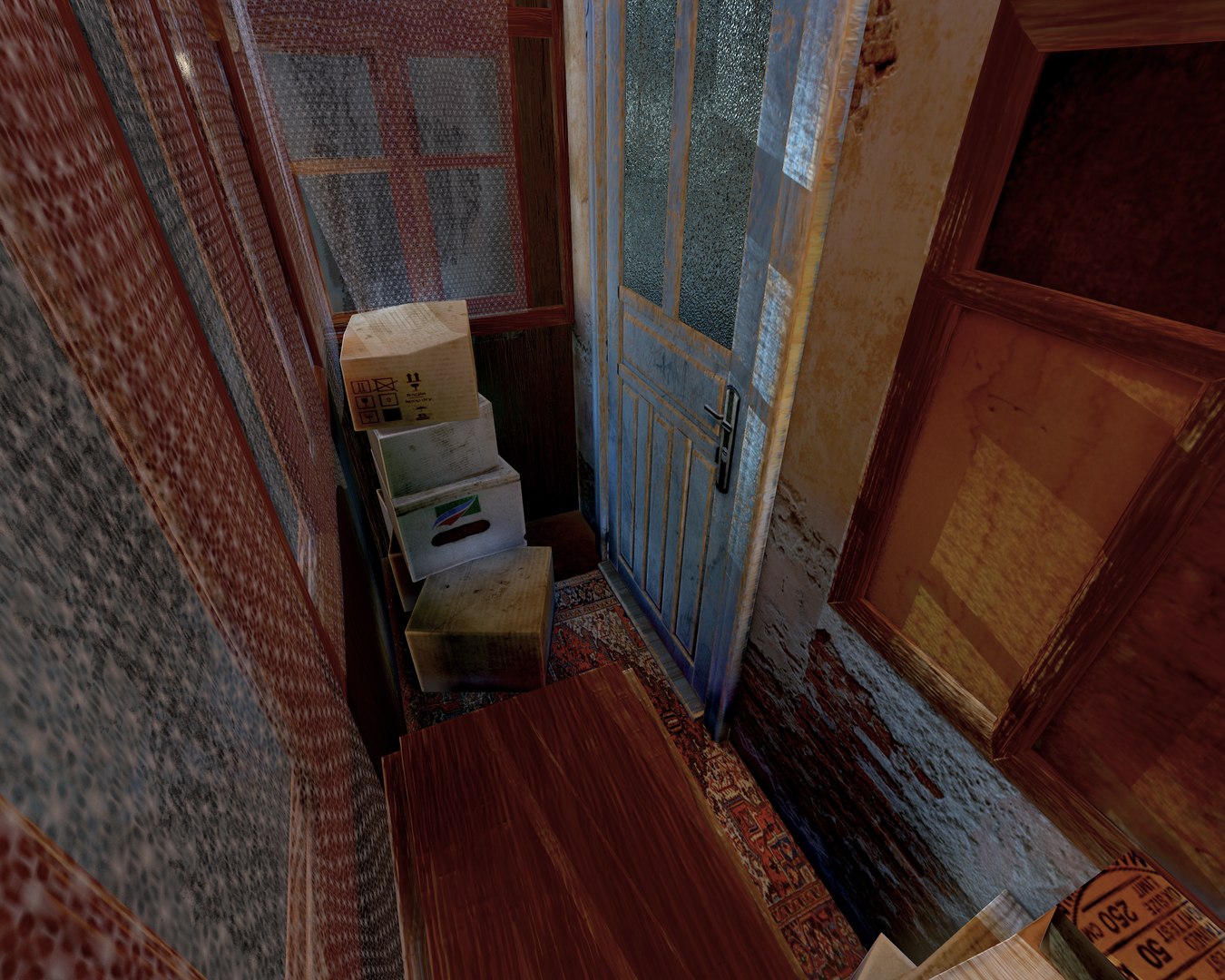 3D Wooden Covered Balcony Game Ready Model - TurboSquid 2169771