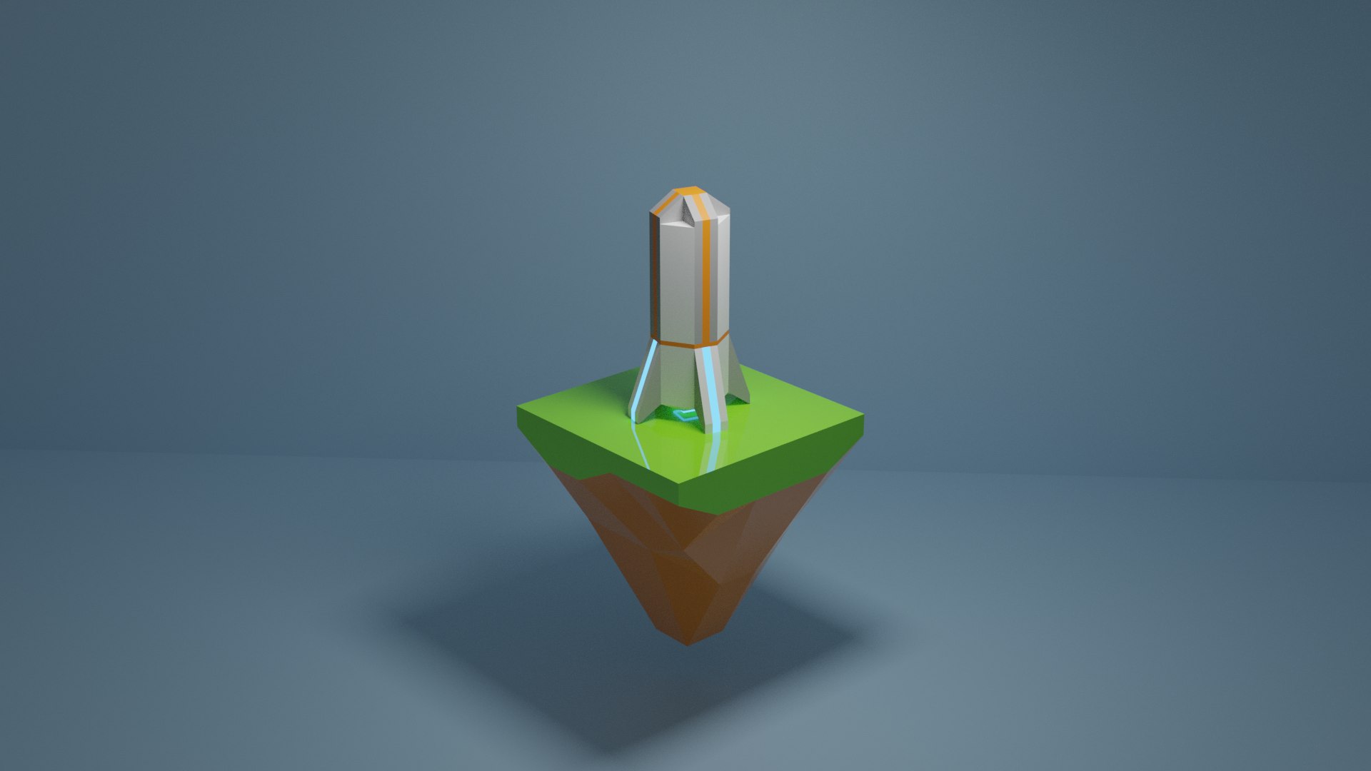 3D mini low poly rocket - TurboSquid 1872343