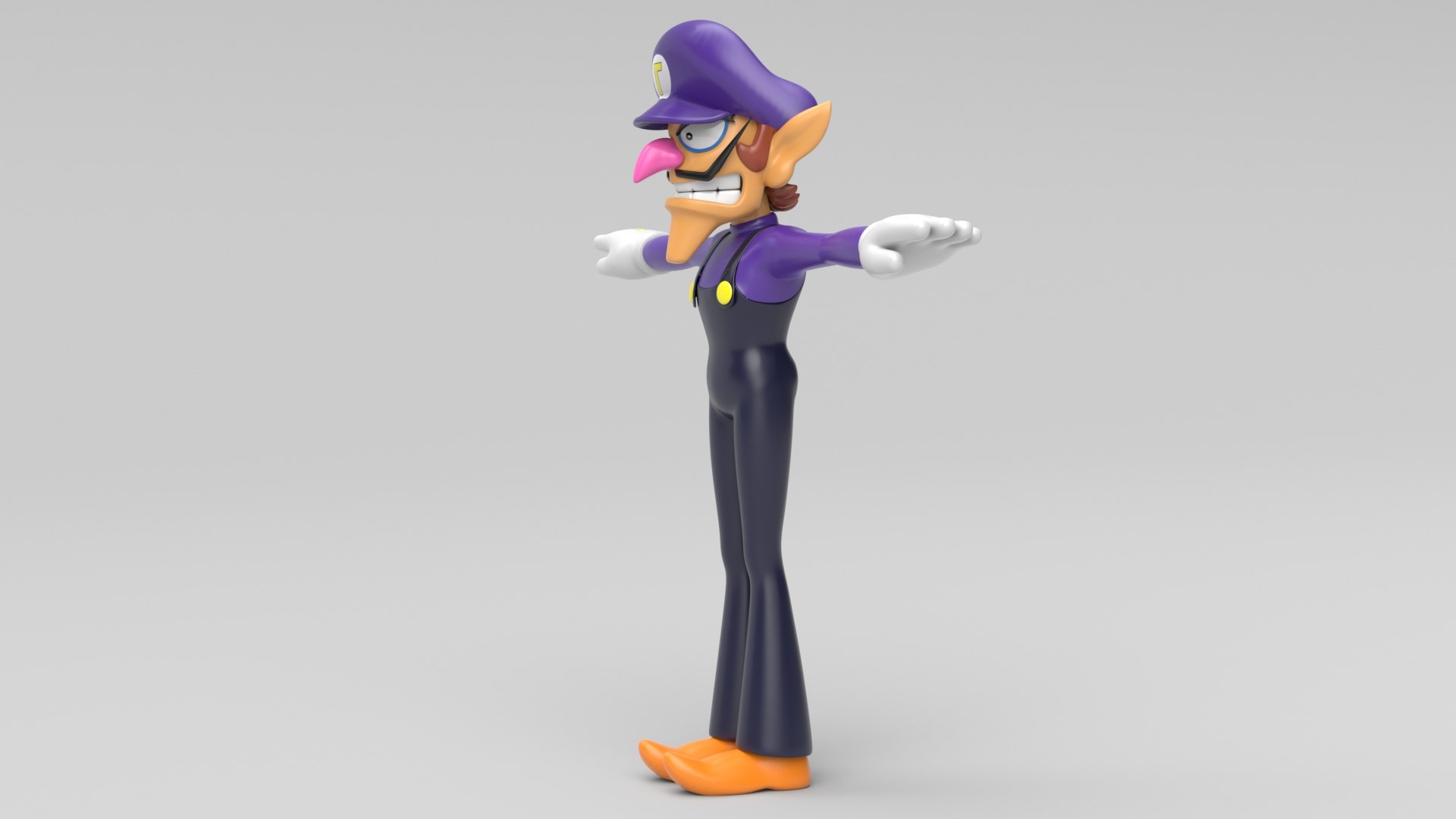 3D Waluigi Luigi Model - TurboSquid 1574543