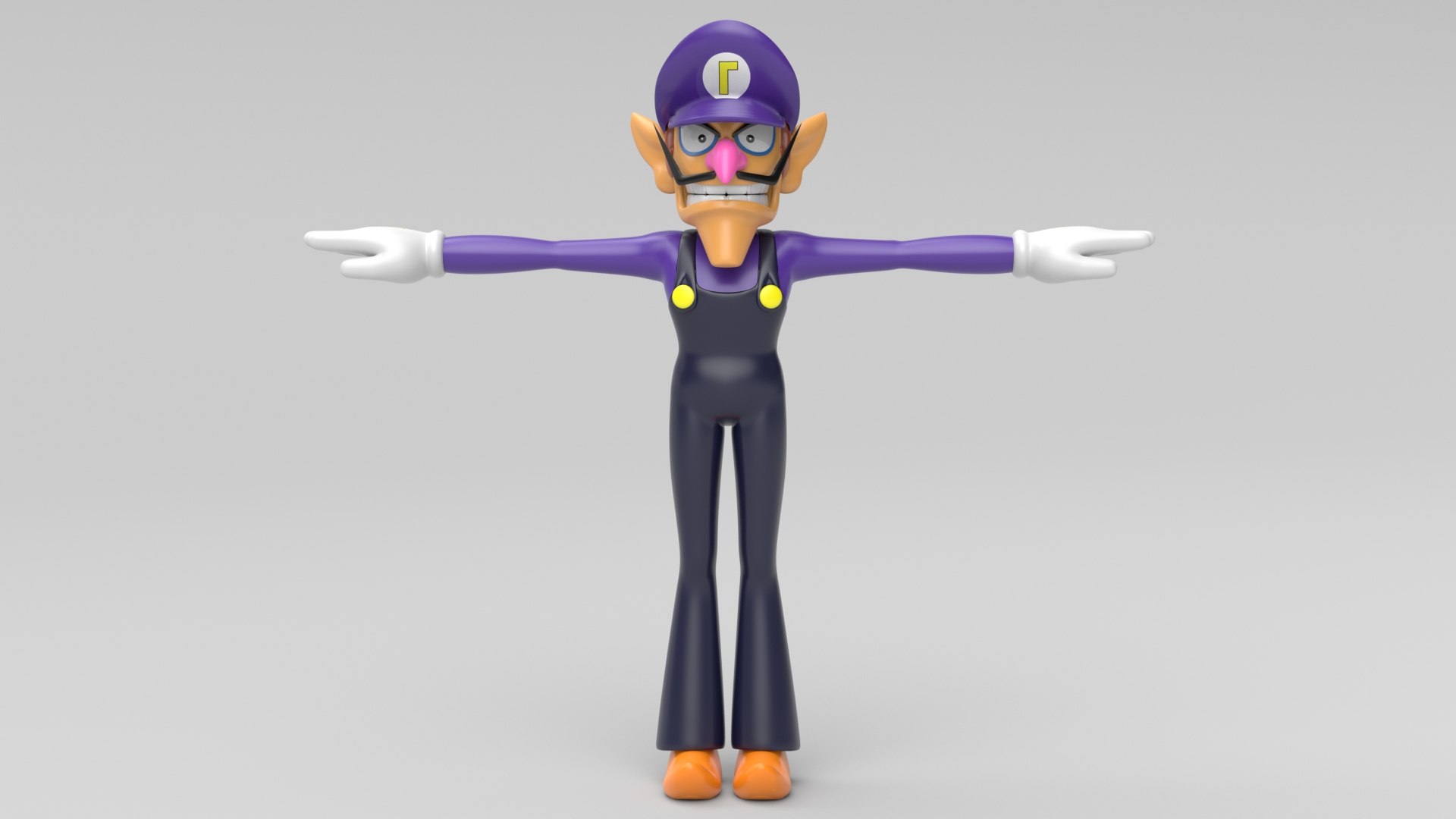 3D Waluigi Luigi Model - TurboSquid 1574543