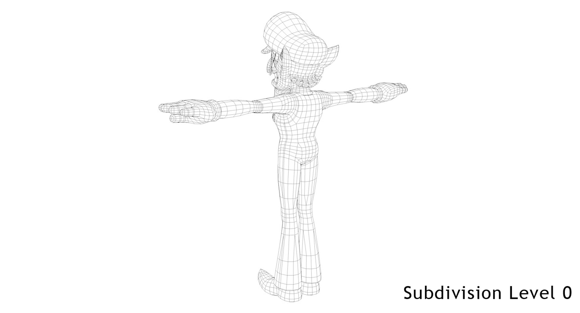 3D Waluigi Luigi Model - TurboSquid 1574543