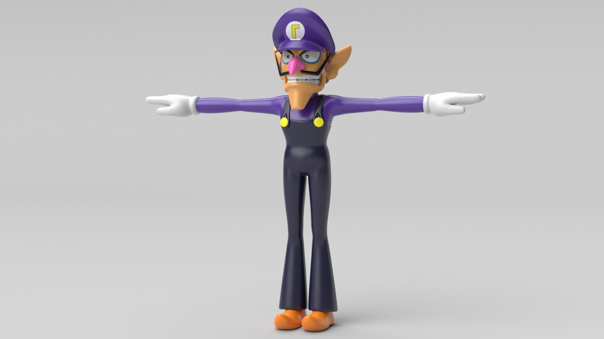 3D Waluigi Luigi Model - TurboSquid 1574543
