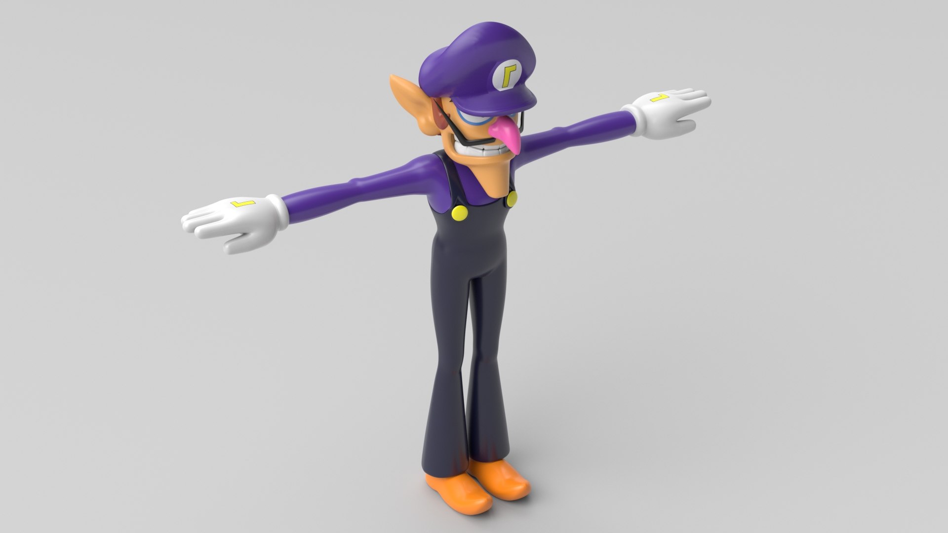 3D Waluigi Luigi Model - TurboSquid 1574543