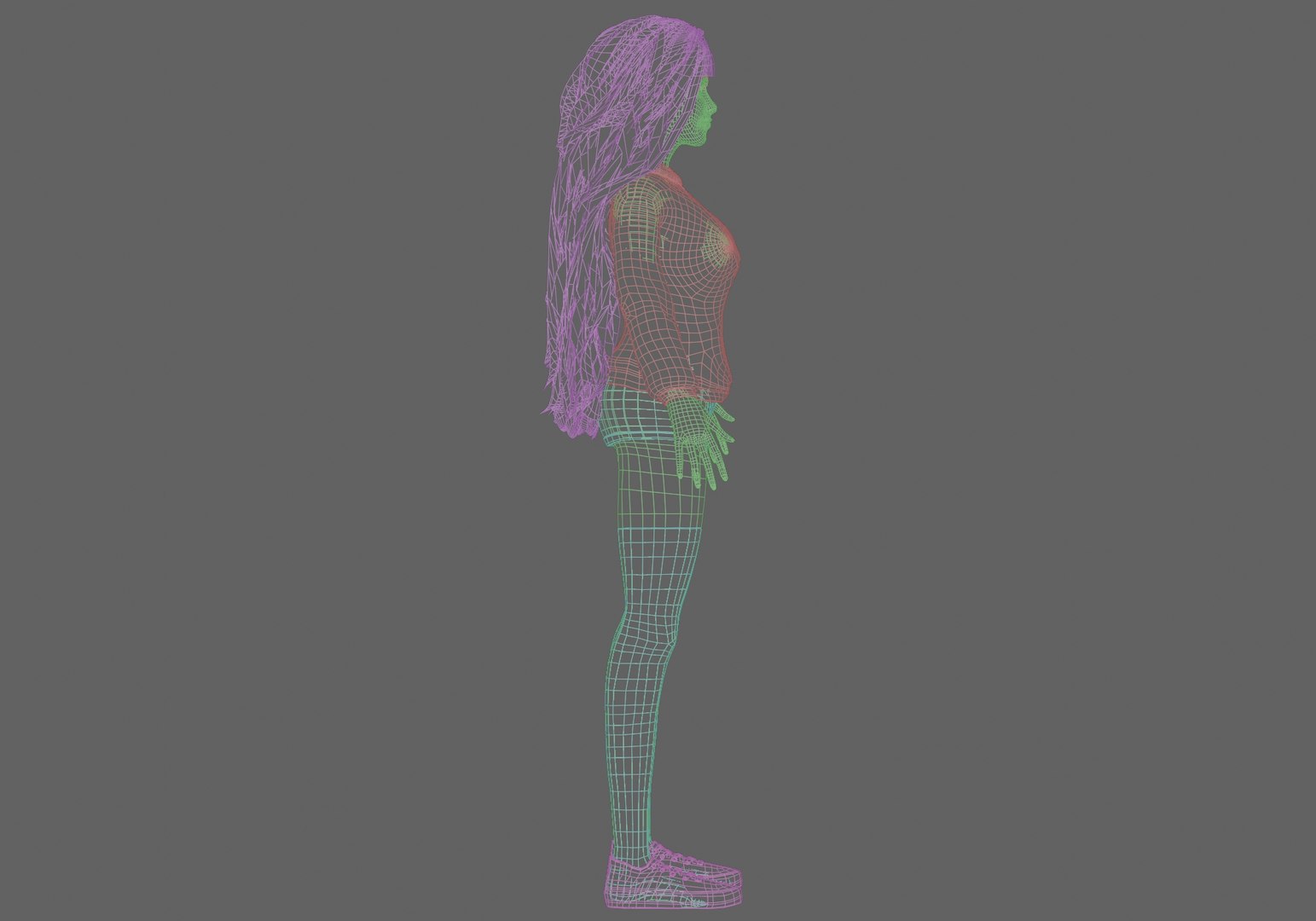 Cartoon Cute Woman V42687 3D Model - TurboSquid 2279364