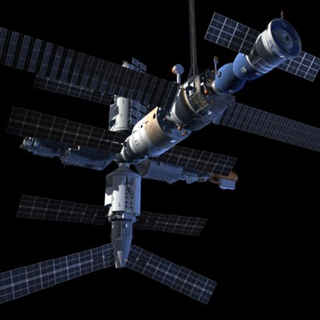 Russia Mir Space Station 3d Model