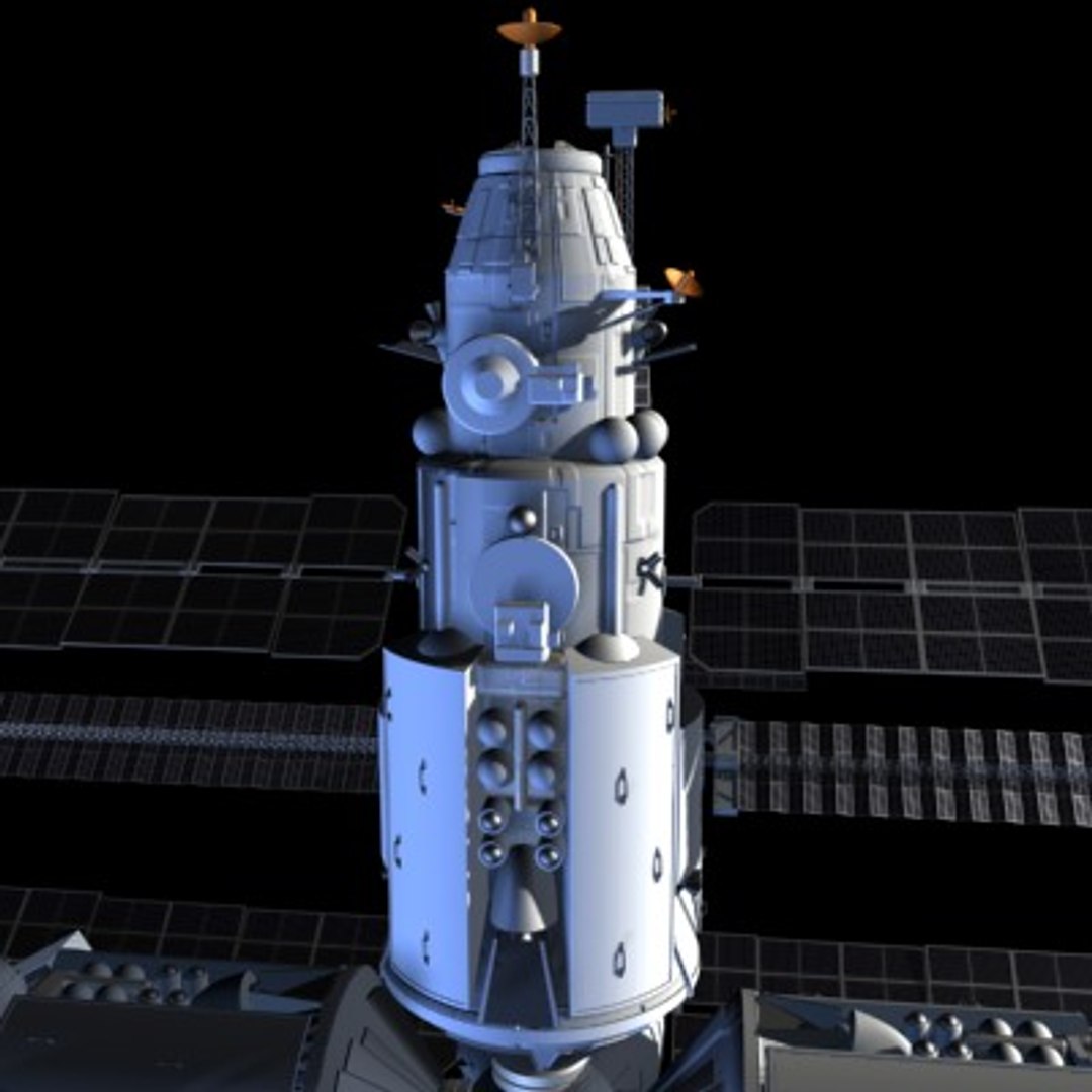 Russia Mir Space Station 3d Model