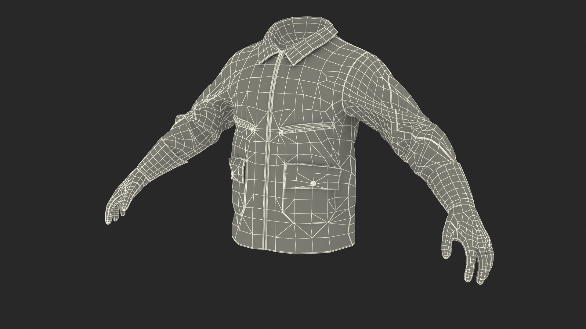 Pilot Leather Jacket With Gloves 3D Model - TurboSquid 2239707