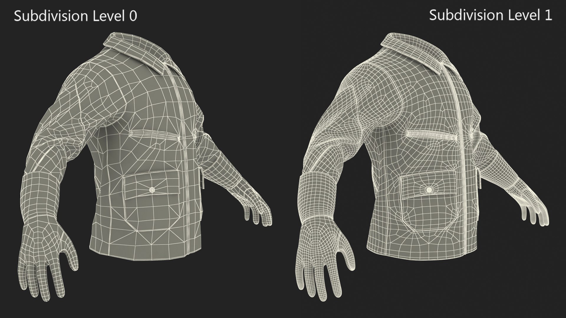 Pilot Leather Jacket With Gloves 3D Model - TurboSquid 2239707