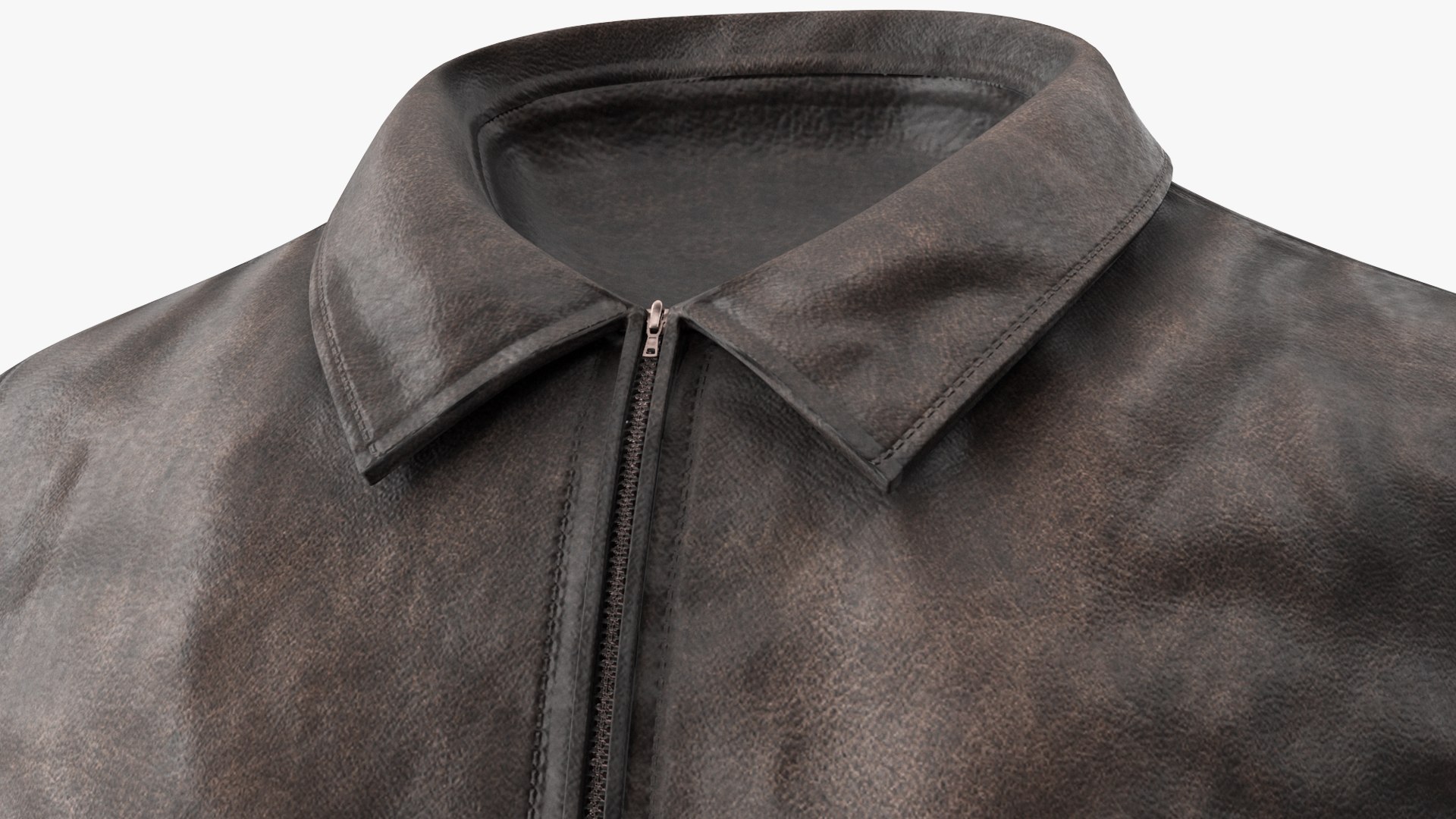 Pilot Leather Jacket With Gloves 3D Model - TurboSquid 2239707