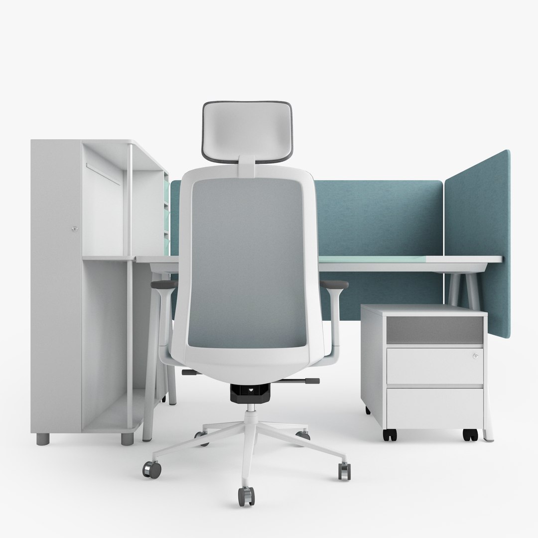 3D FURSYS Enable Office Set Model - TurboSquid 2141089