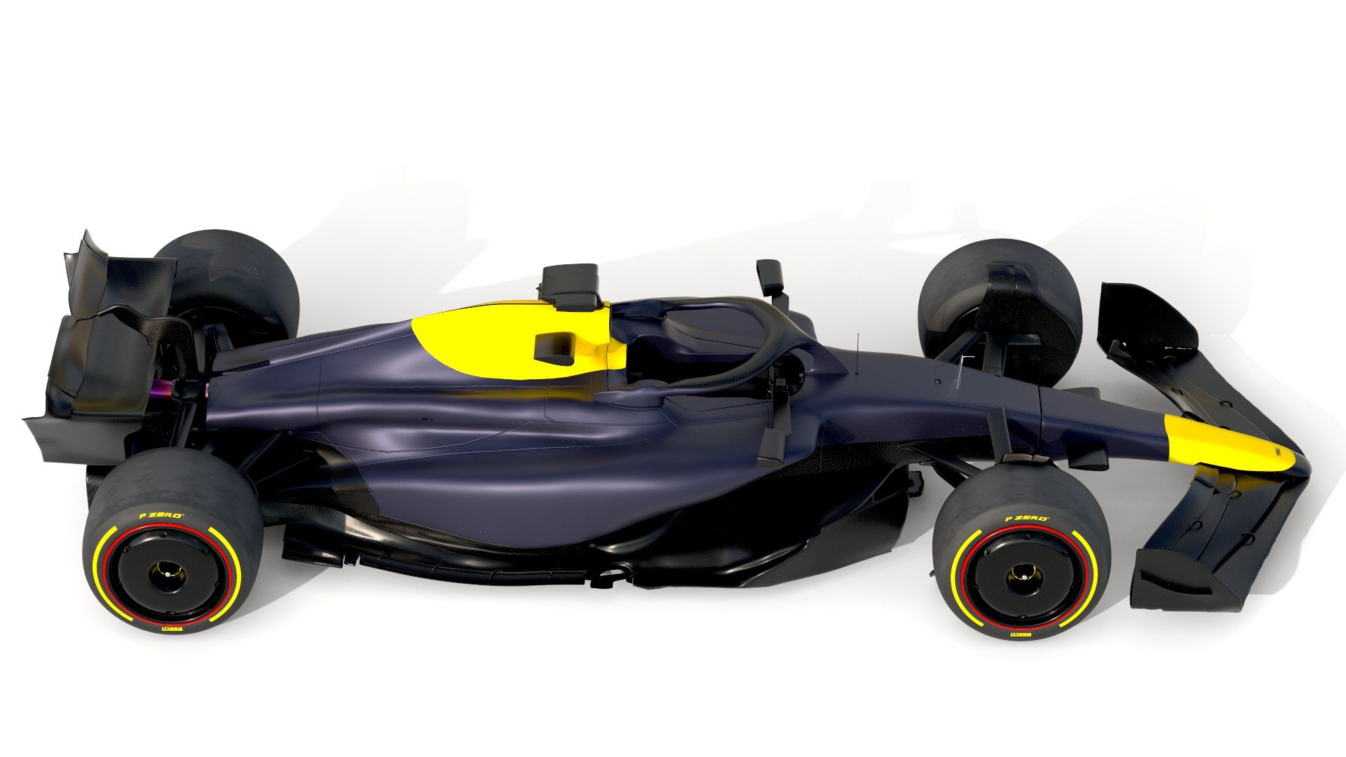 3D F1 Dark Blue Team Car 2024 - TurboSquid 2197694