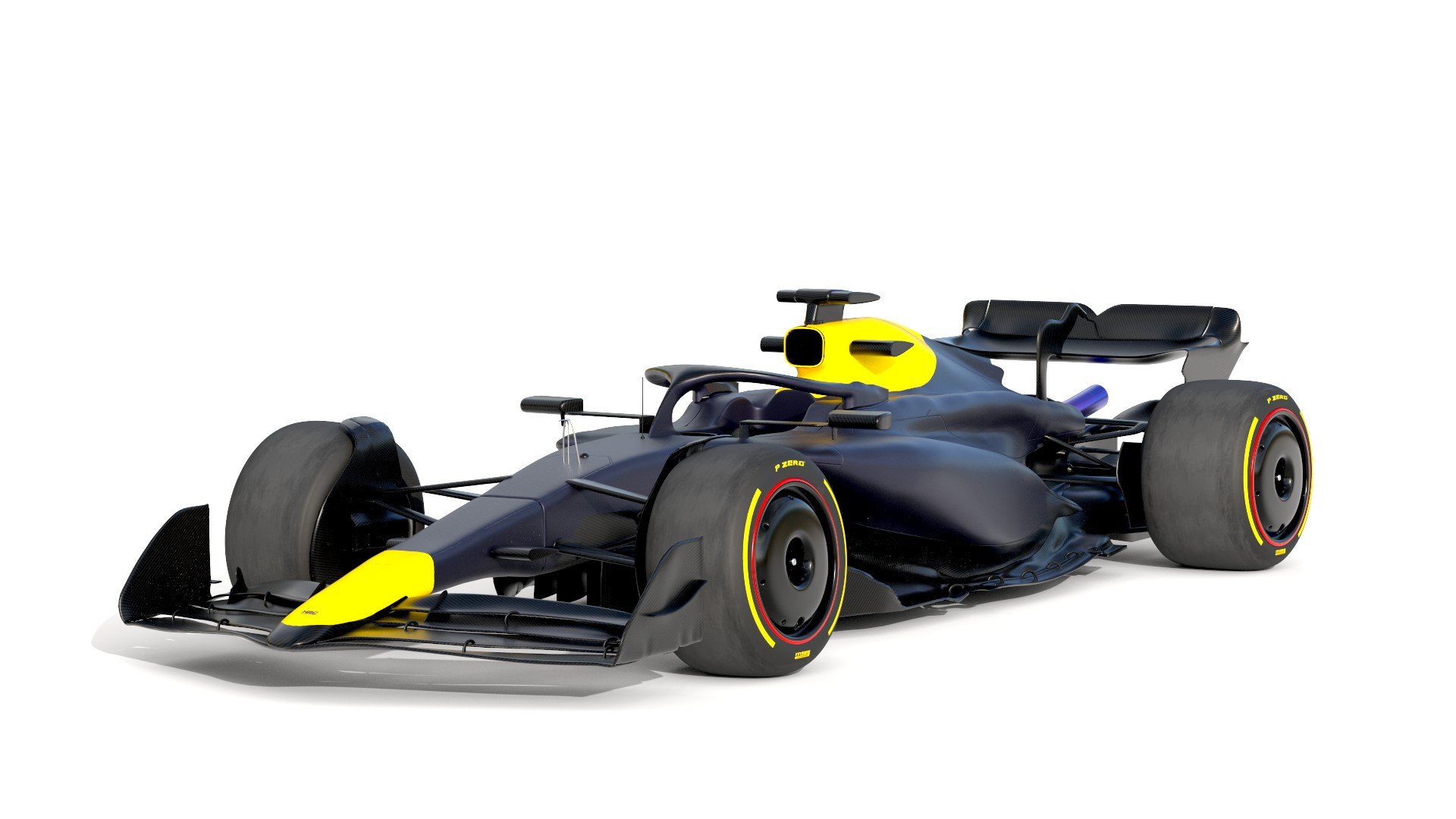 3D F1 Dark Blue Team Car 2024 - TurboSquid 2197694