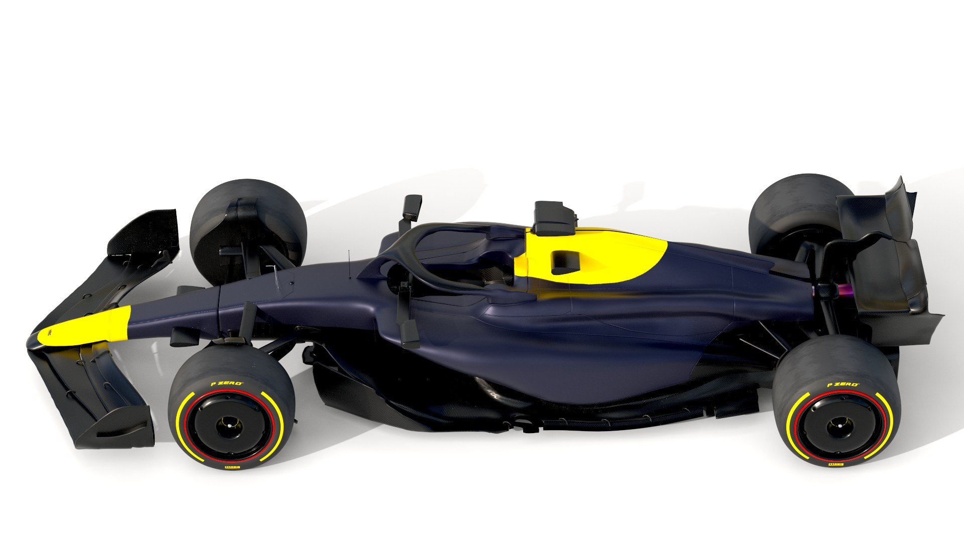 3D F1 Dark Blue Team Car 2024 - TurboSquid 2197694