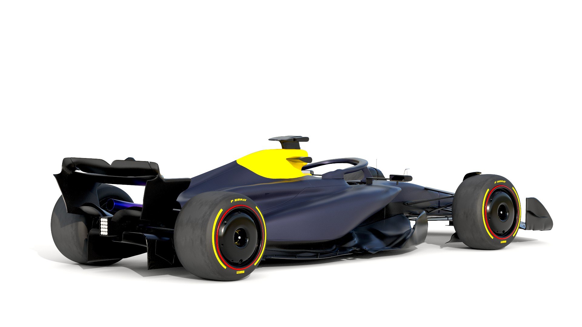3D F1 Dark Blue Team Car 2024 - TurboSquid 2197694