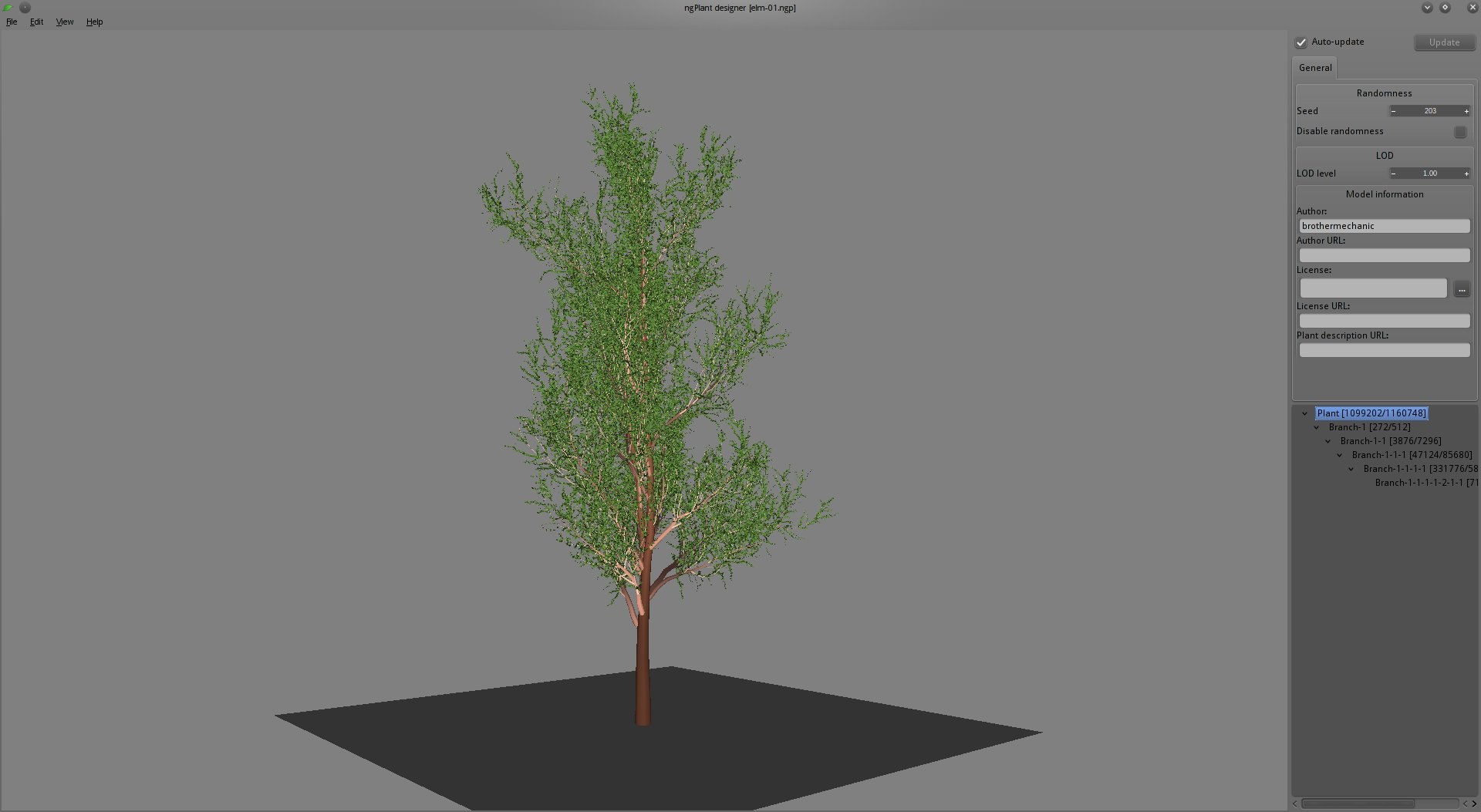 3d Model Of Elm Tree Pack