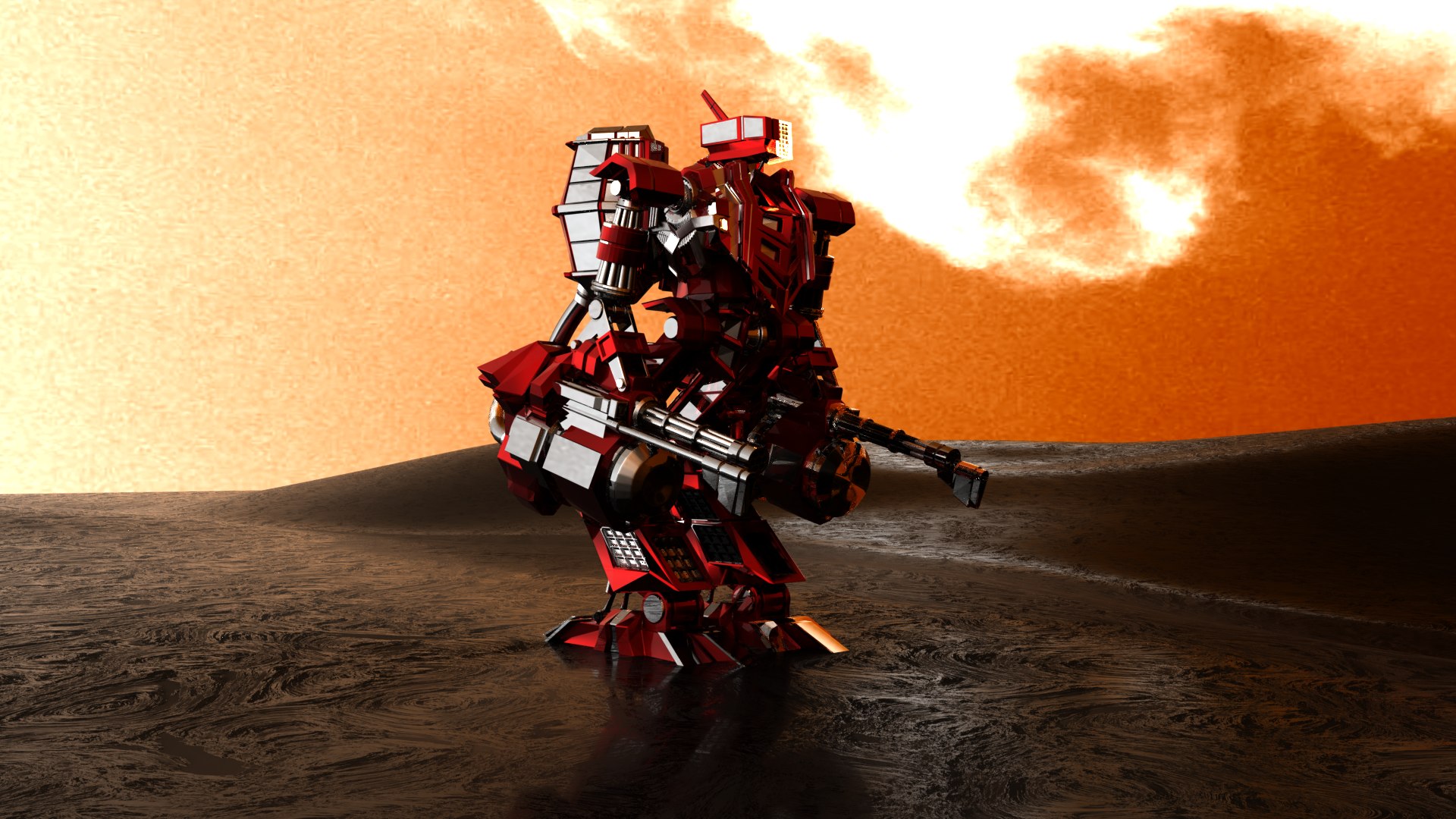 3D Simple Mech - TurboSquid 1304420