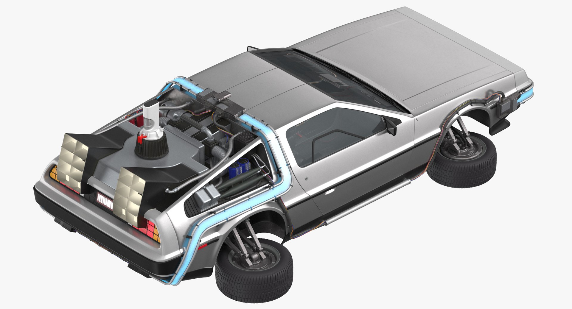 3D Delorean Flying Model - TurboSquid 1339172