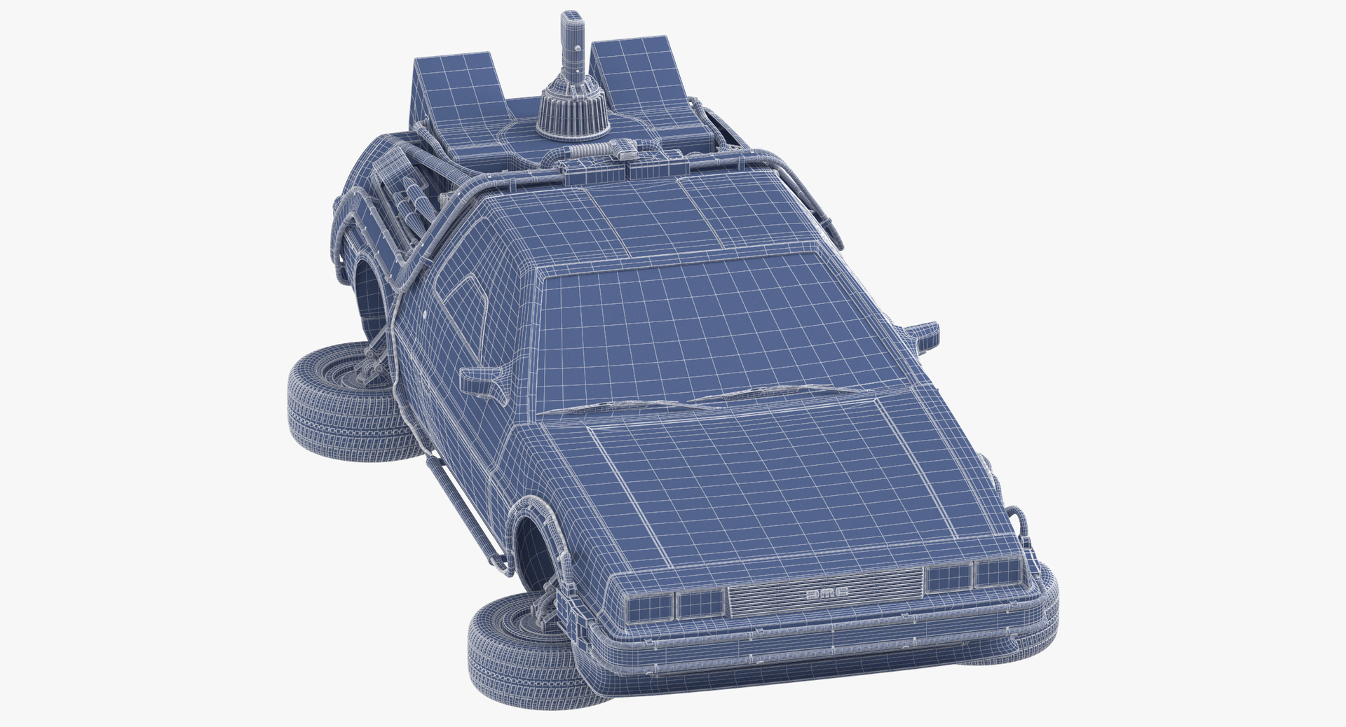 modelo 3d DeLorean Flying - TurboSquid 1339172