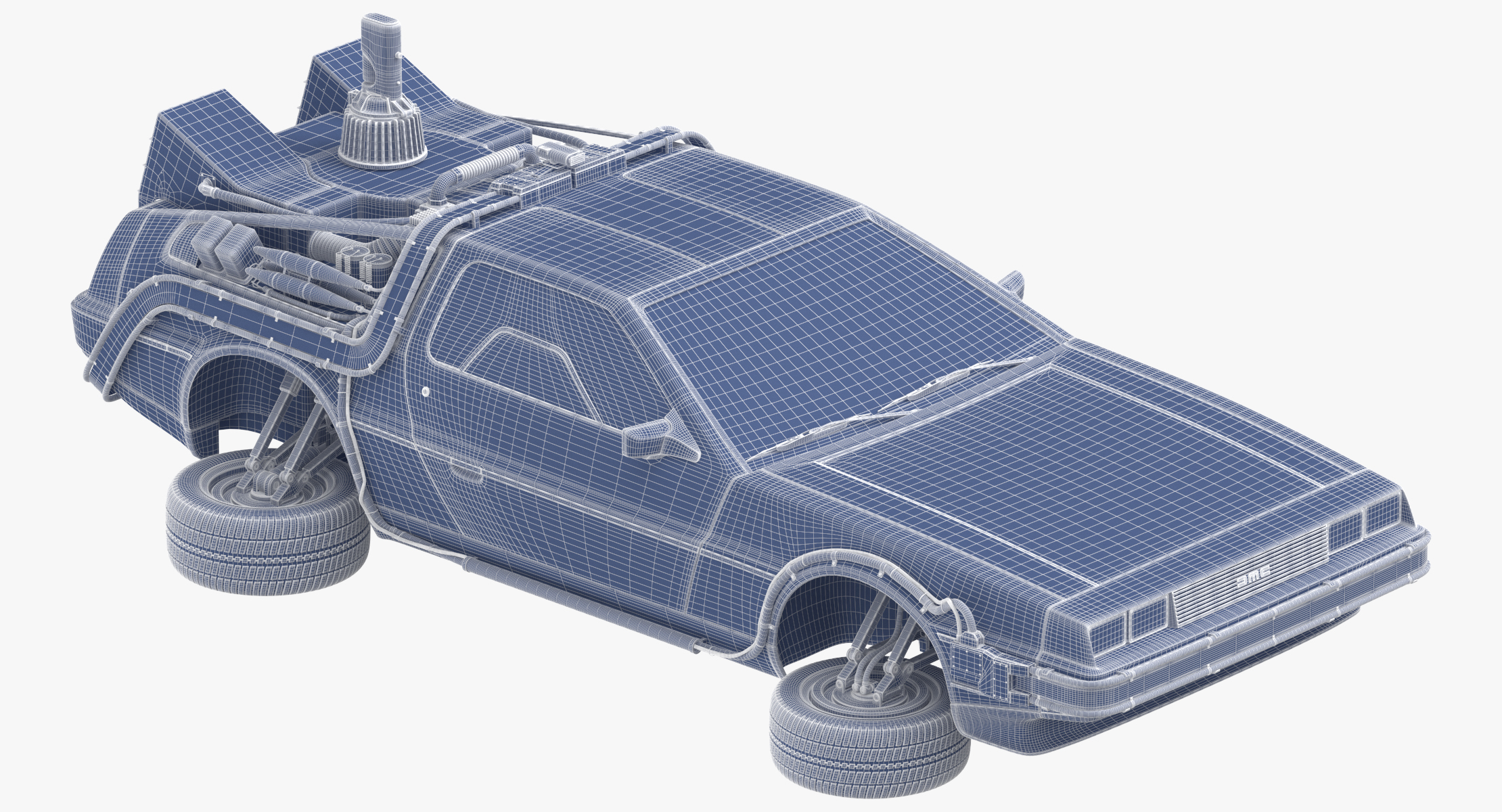 modelo 3d DeLorean Flying - TurboSquid 1339172