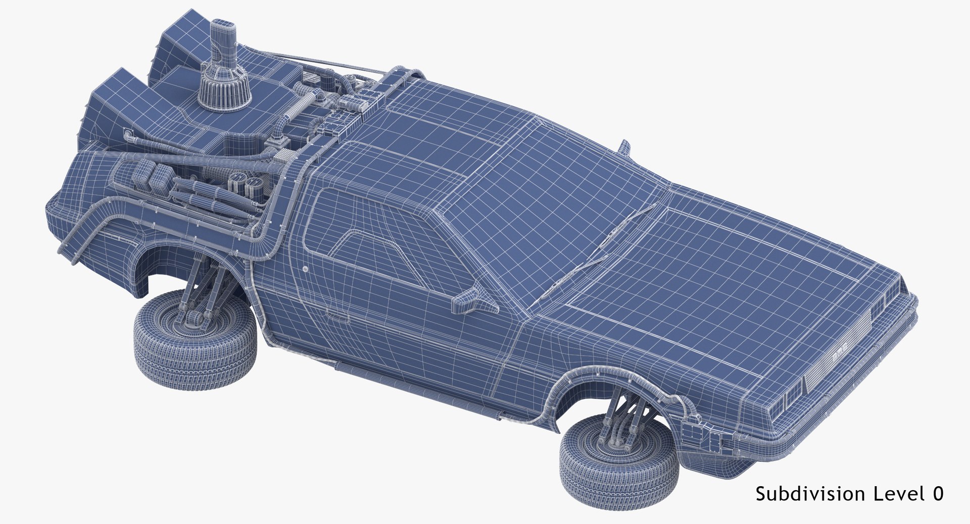 3D Delorean Flying Model - TurboSquid 1339172