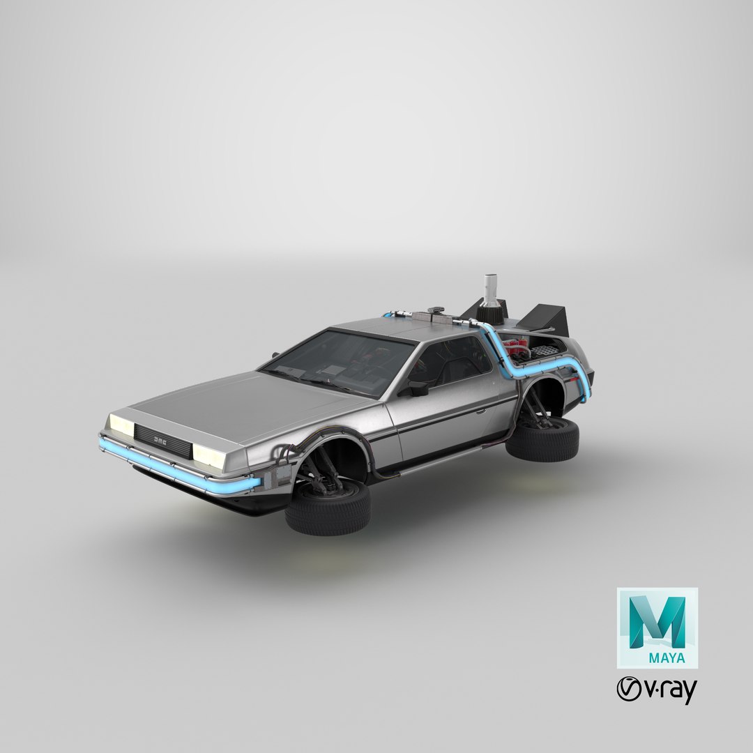 3D Delorean Flying Model - TurboSquid 1339172