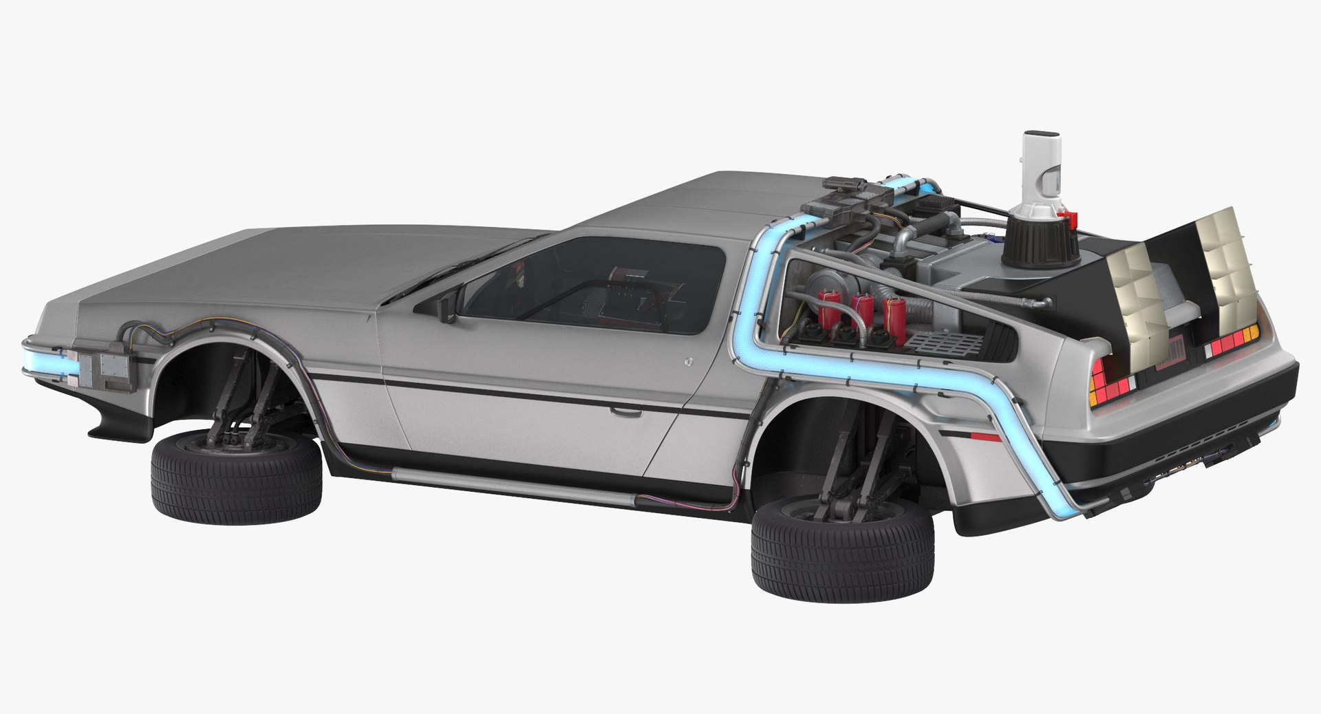 3D Delorean Flying Model - TurboSquid 1339172