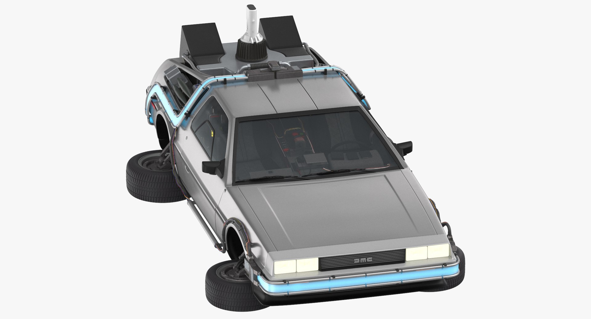 3D Delorean Flying Model - TurboSquid 1339172