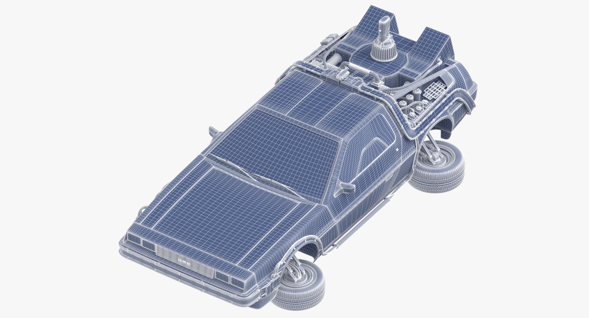 3D Delorean Flying Model - TurboSquid 1339172