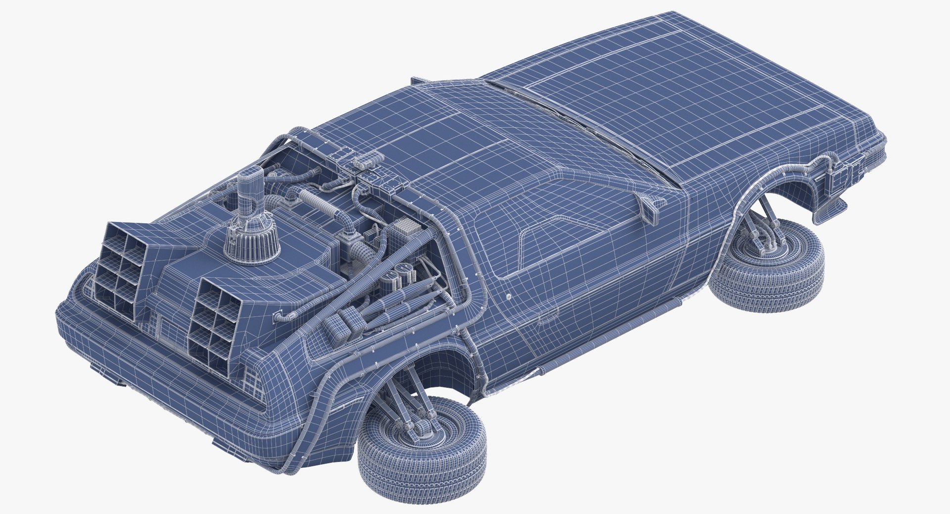 3D Delorean Flying Model - TurboSquid 1339172