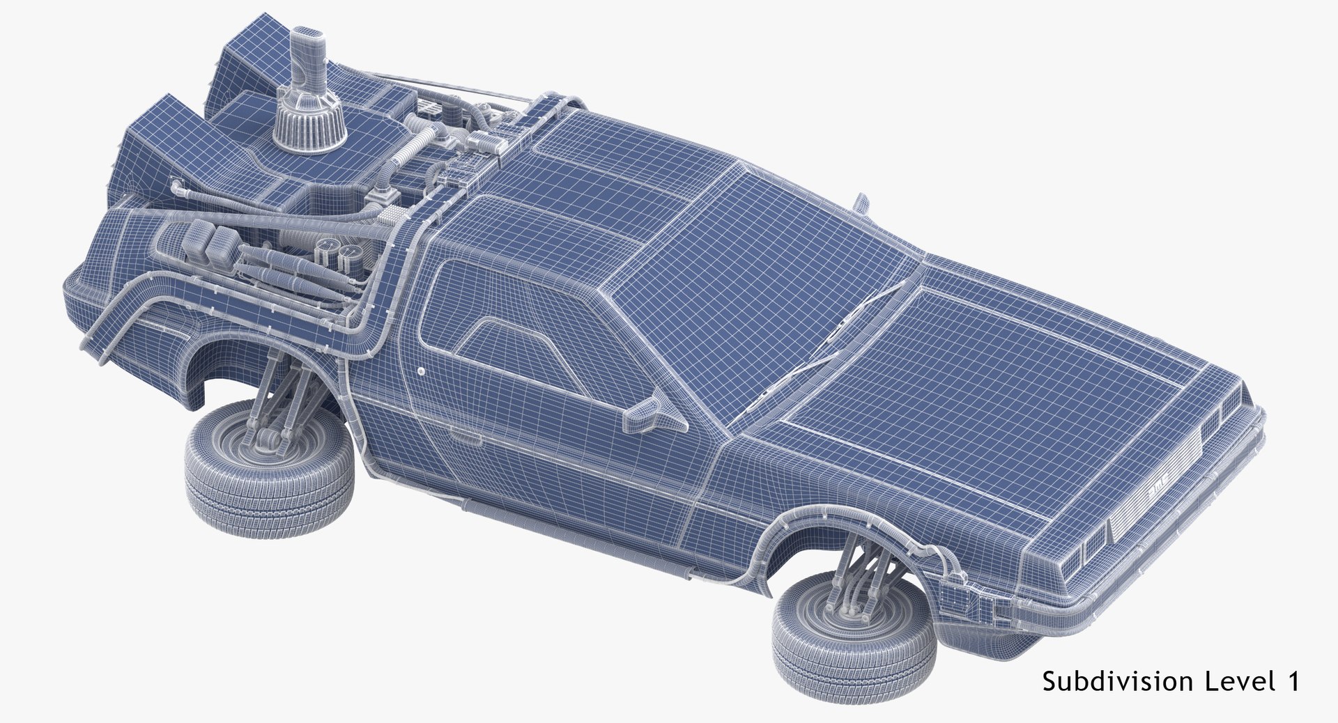 3D Delorean Flying Model - TurboSquid 1339172