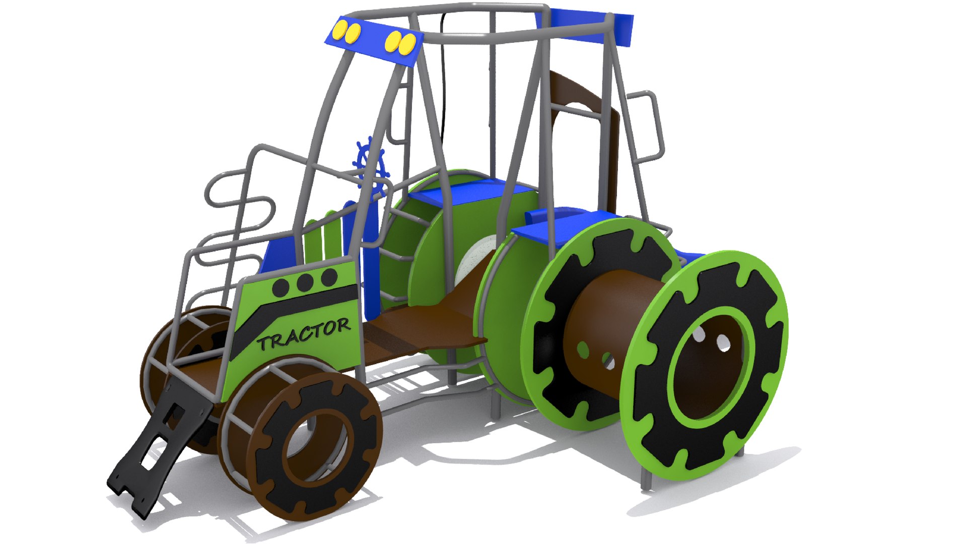 3D playground play tractor model - TurboSquid 1697442