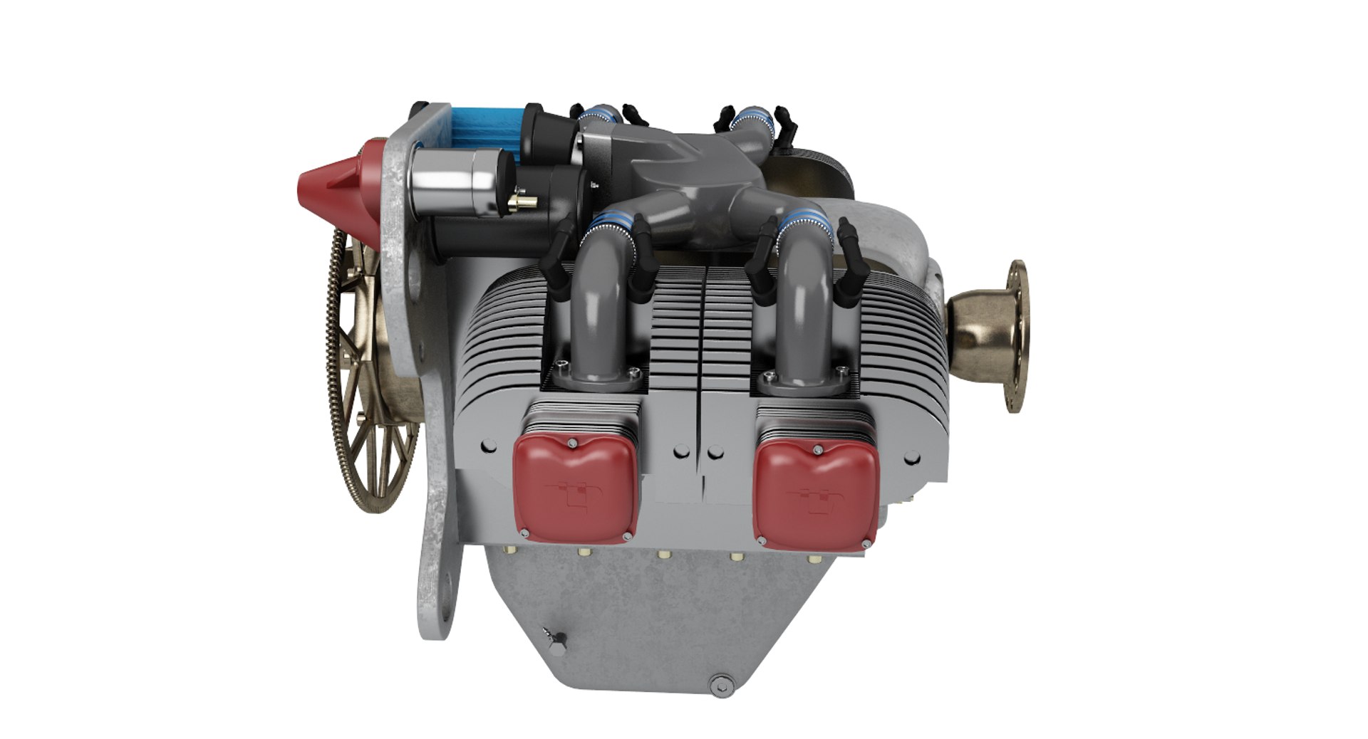 3D Piston Aircraft Engine Model | 1146634 | TurboSquid