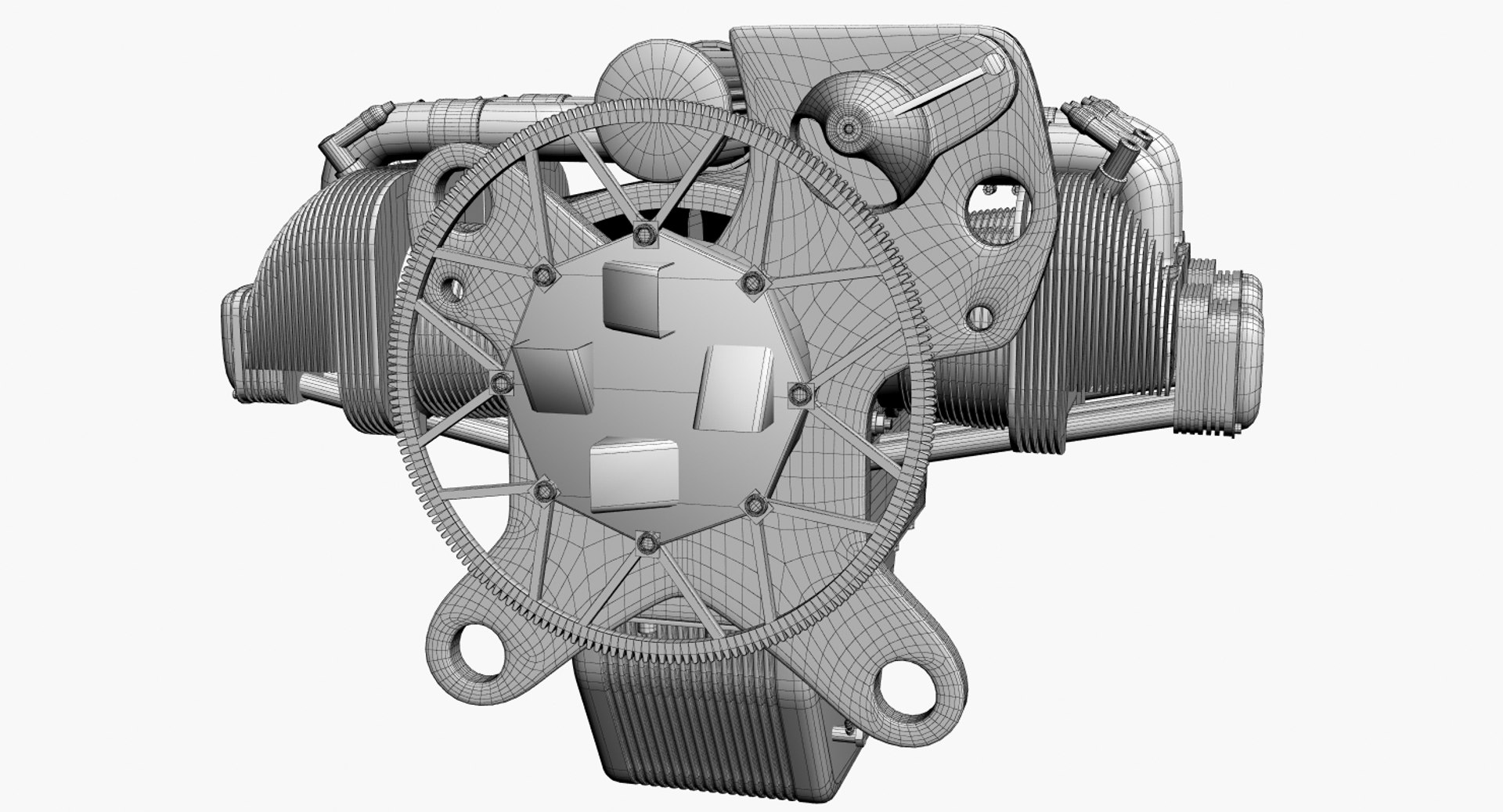 3D Piston Aircraft Engine Model | 1146634 | TurboSquid