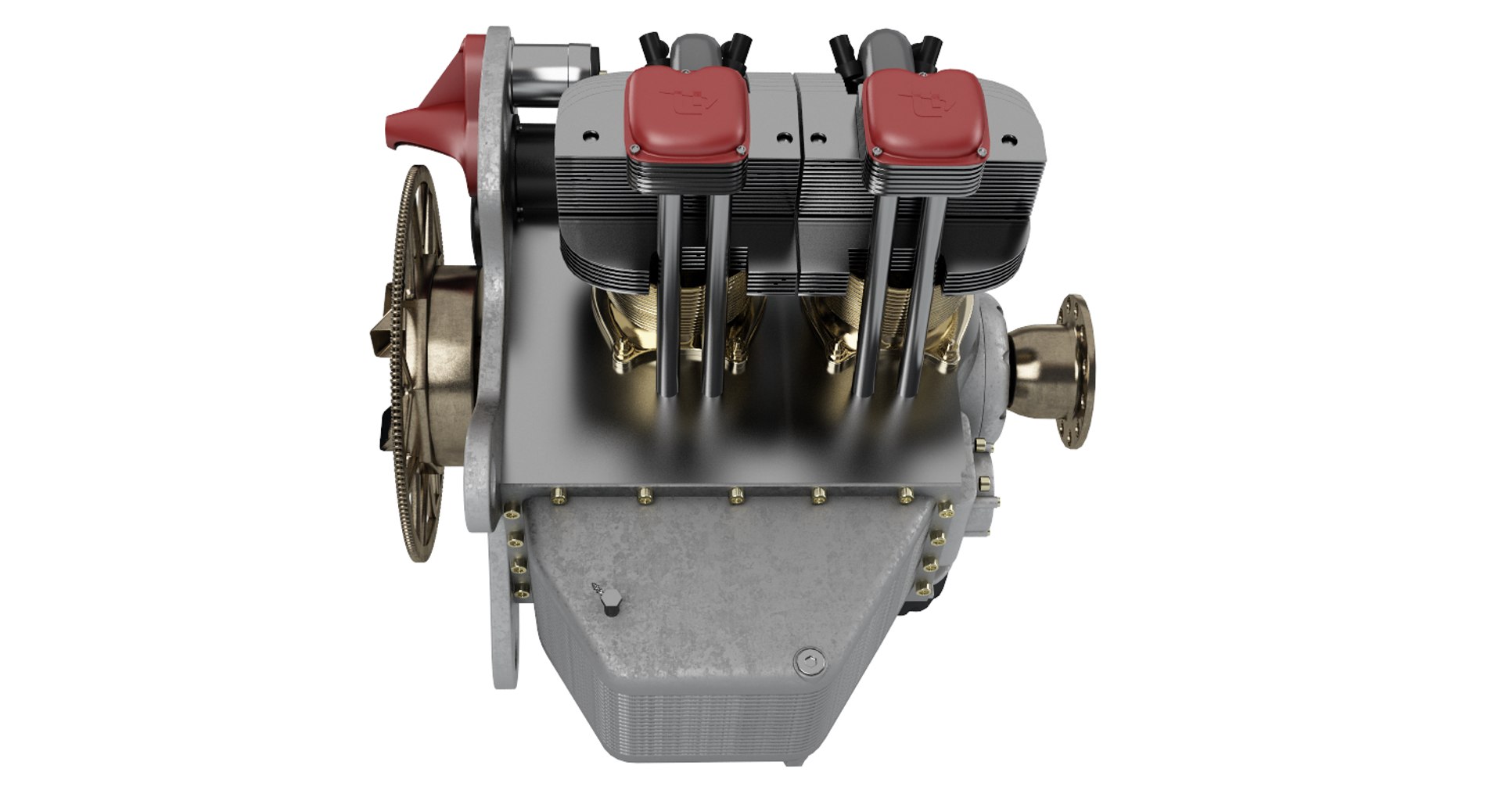 3D Piston Aircraft Engine Model | 1146634 | TurboSquid