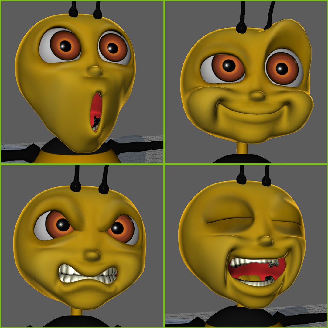 3ds Cartoon Baby Bee