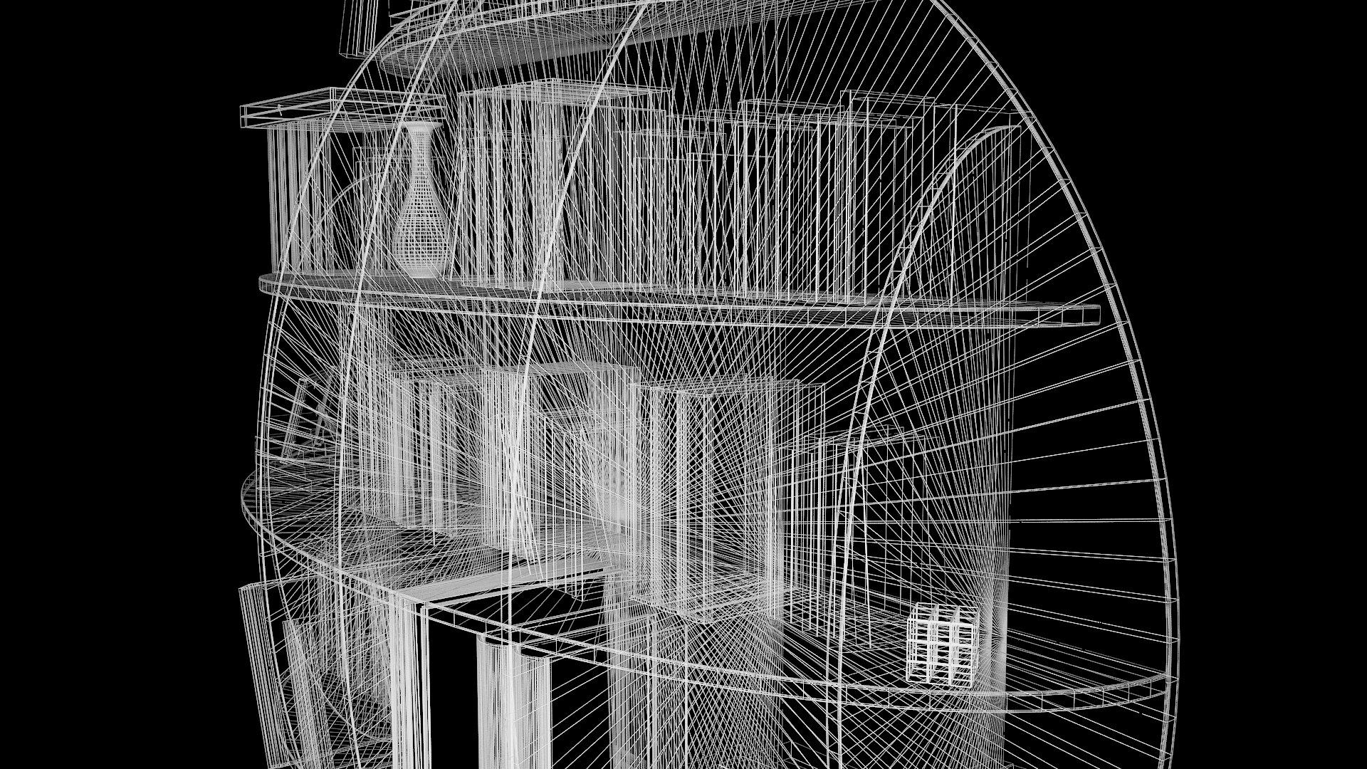 Bookshelf Round Circle Slice With Books 3D - TurboSquid 1871368