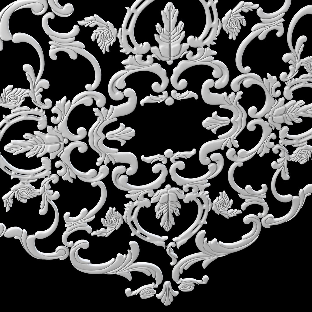 3d Ceiling Decoration Plaster Model