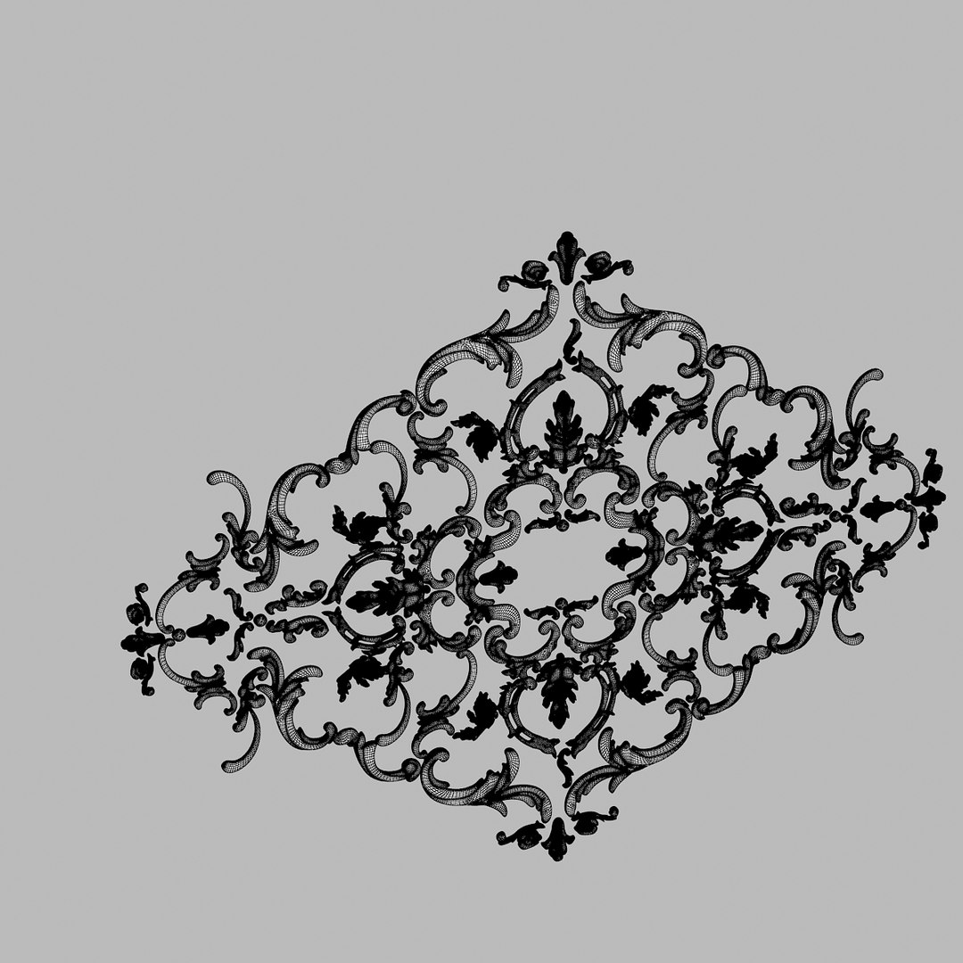 3d Ceiling Decoration Plaster Model