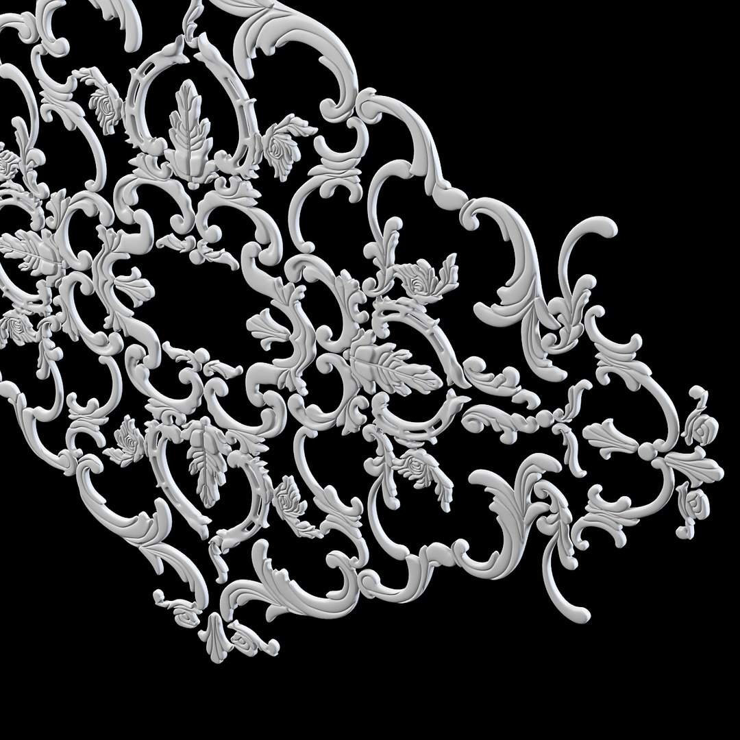 3d Ceiling Decoration Plaster Model