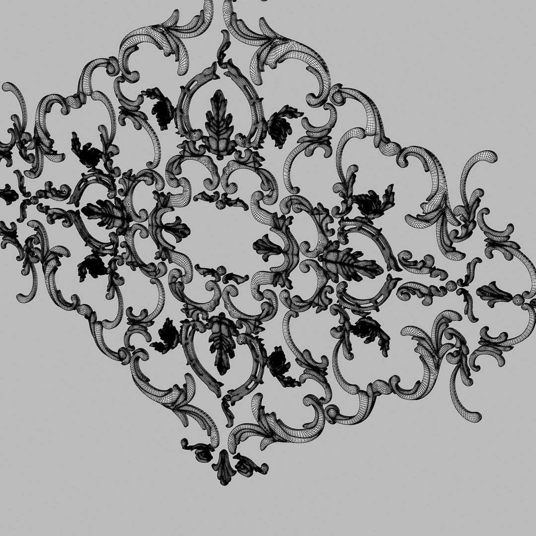 3d Ceiling Decoration Plaster Model