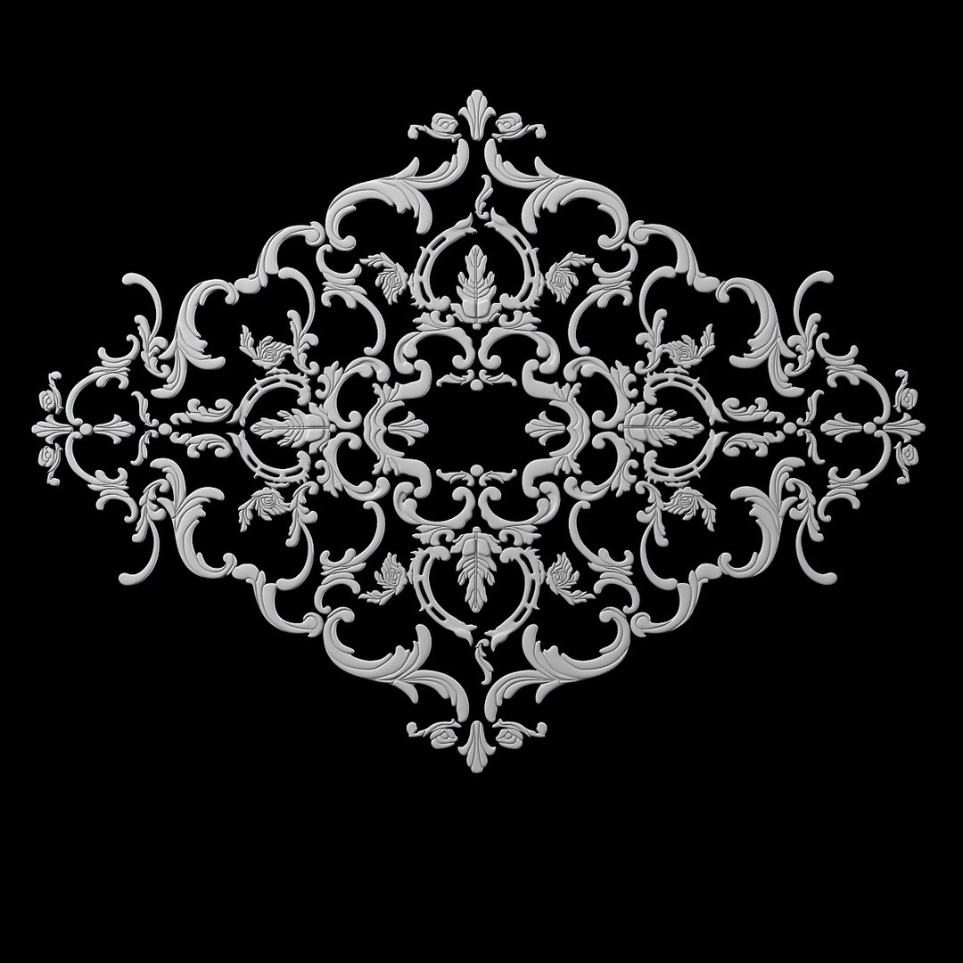 3d Ceiling Decoration Plaster Model