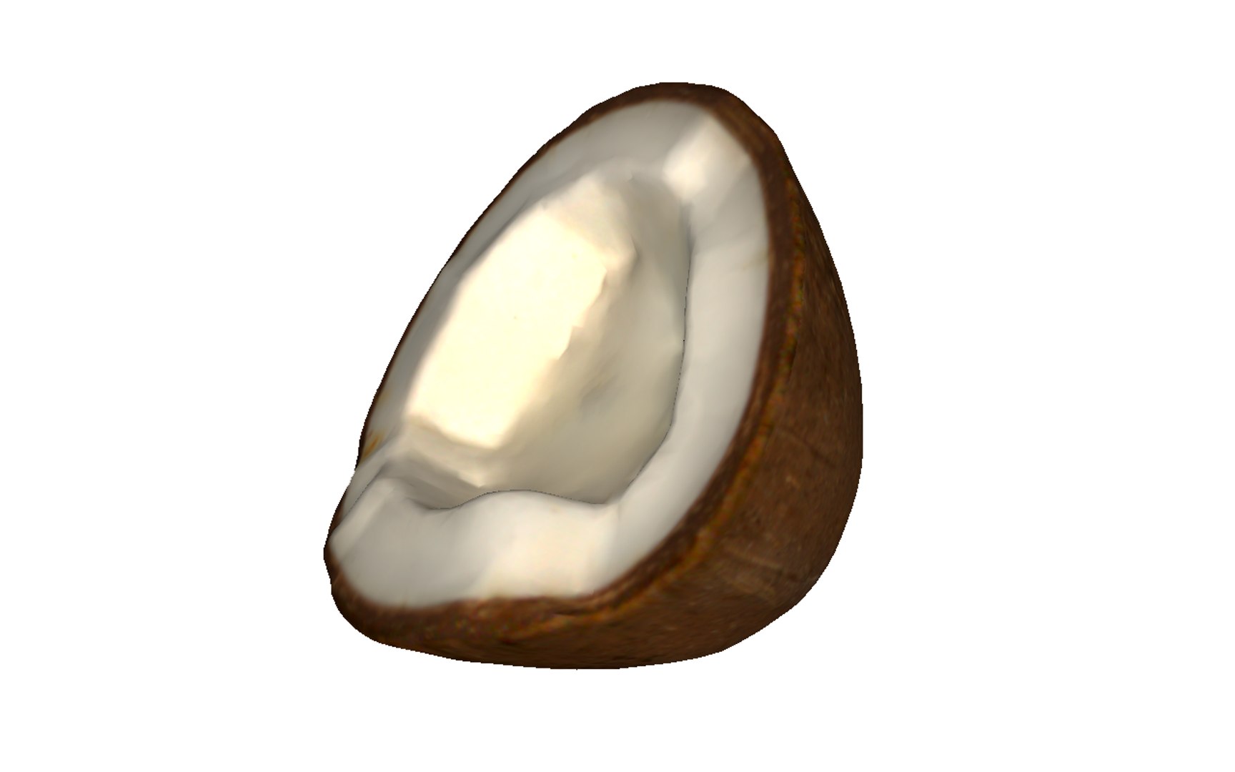 3D Half Coconut - TurboSquid 1588115