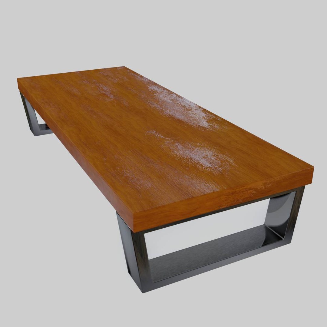 Free 3D Wooden Table - TurboSquid 1995960